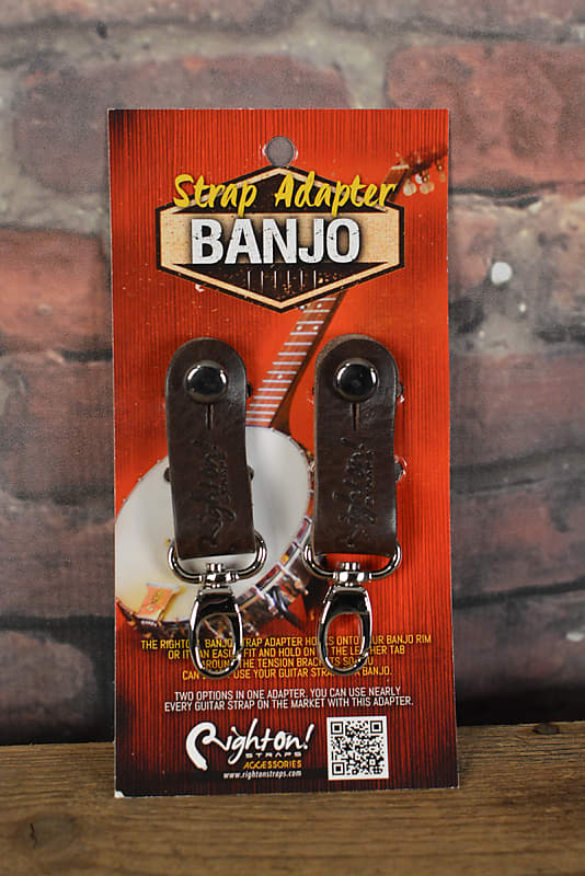 Right On Straps Banjo Strap Adapter Premium Leather Quality w | Reverb
