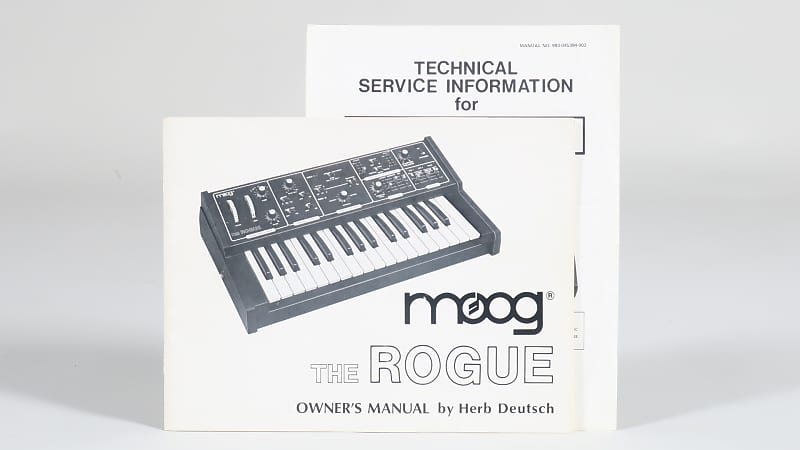 Moog the Rogue owner's manual by Herb Deutsch & technical | Reverb