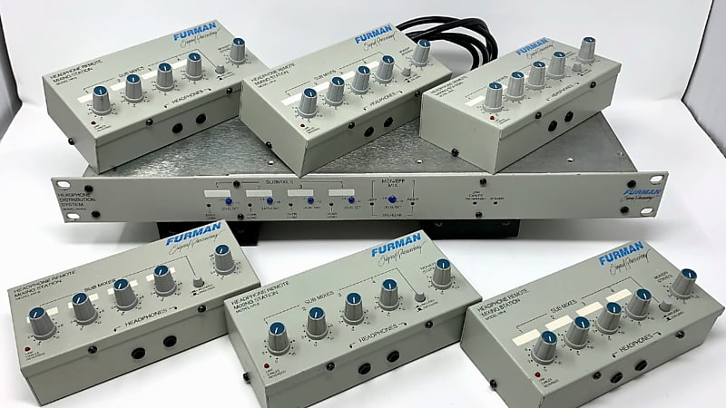 Furman HDS-6 Headphone Distribution Amp - 6 HR-6 Remote | Reverb