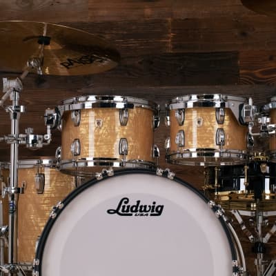 LUDWIG CLASSIC MAPLE OUTFITTER 6 PIECE DRUM KIT, AGED ONYX | Reverb UK