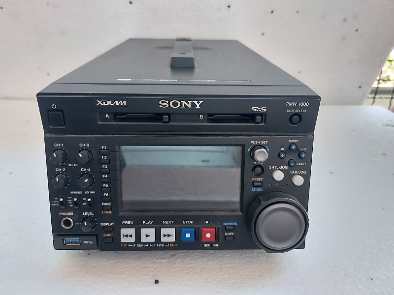 Sony PMW 1000 Memory Recorder 1100Hrs only, Made in Japan | Reverb