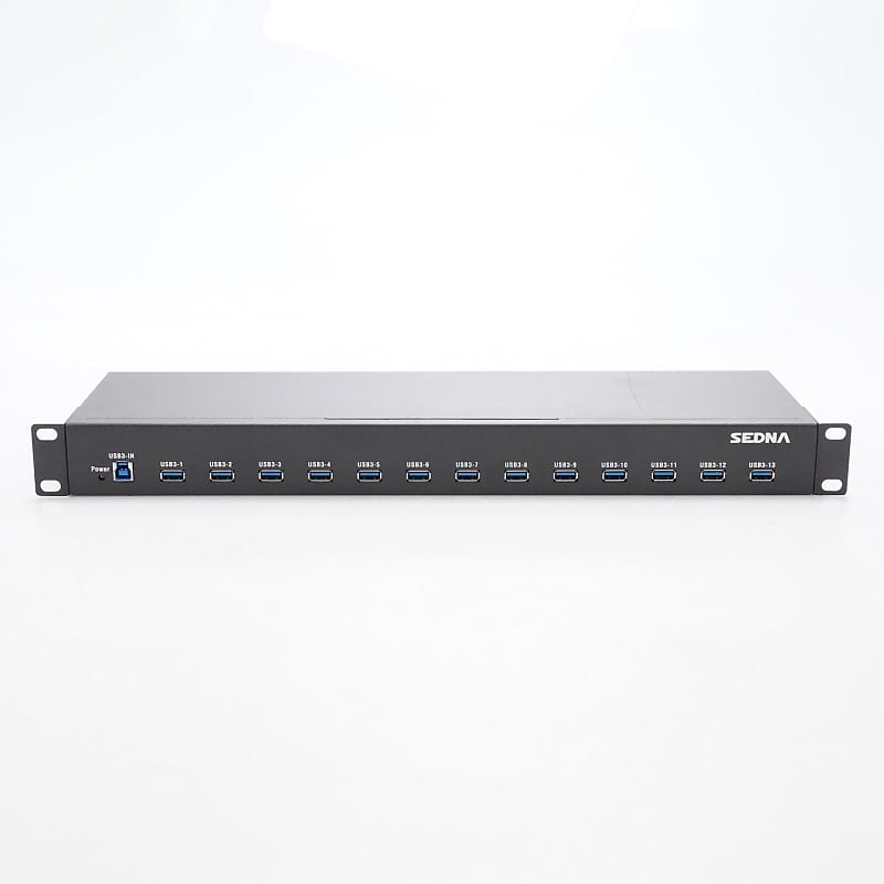 SEDNA Rack Mount USB 3.0 Port Hub 5GBPS 13x USB A 3.0 #52636 | Reverb