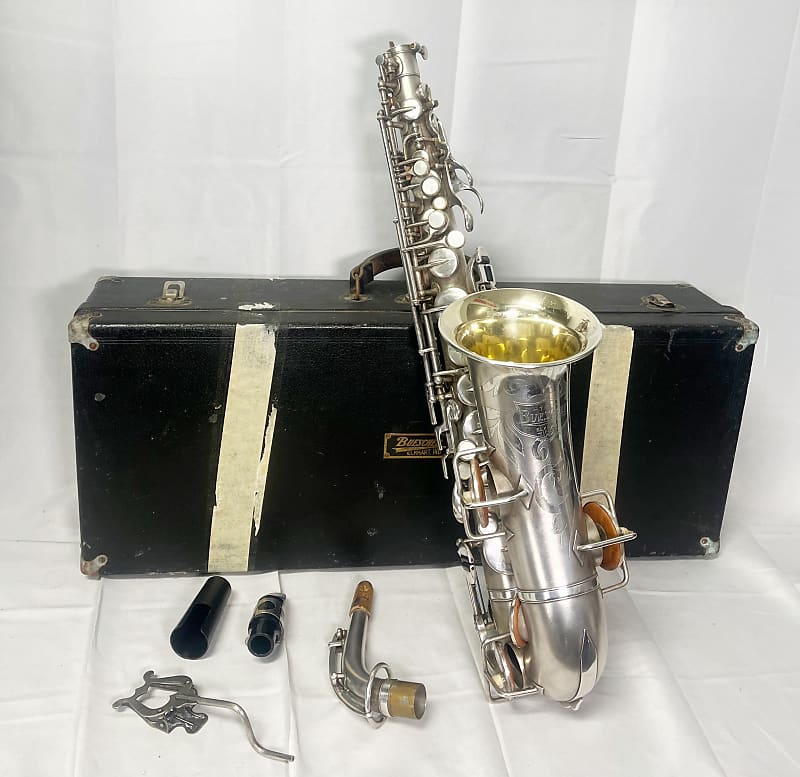 Buescher Elkhart Vintage True tone Low Pitch Alto Saxophone | Reverb