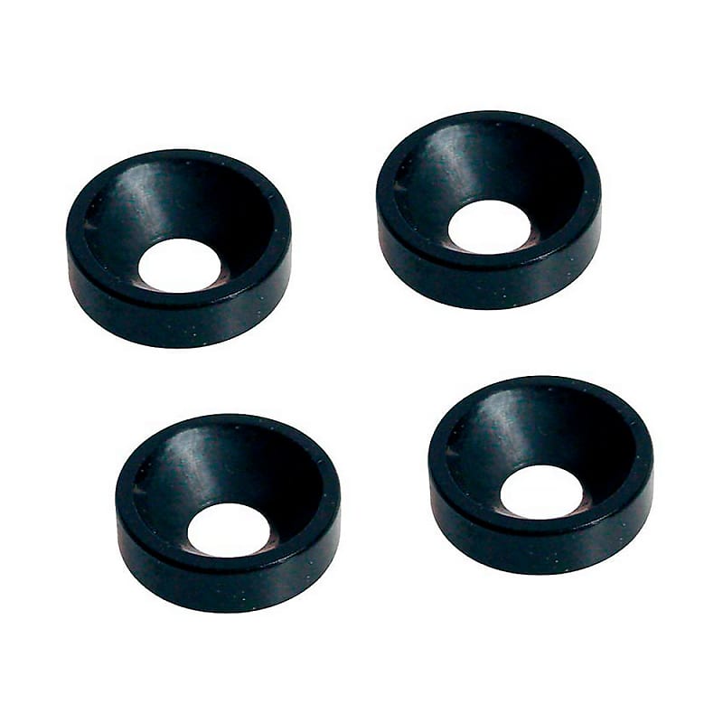 Boston Neck Mounting Ferrules Pack of 4 (Black, 14 mm) | Reverb