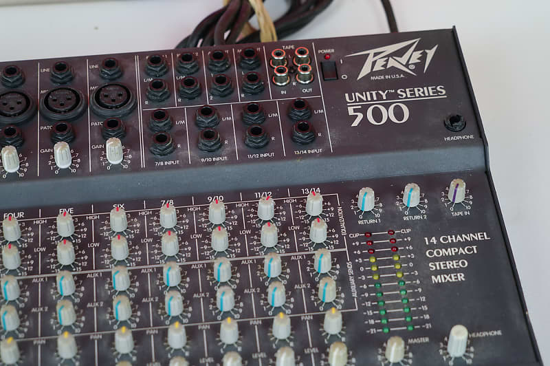 Used Peavey Unity 500 6 channel MIxer | Reverb