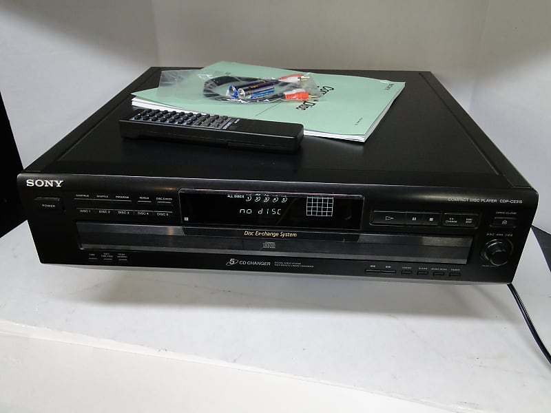 Sony CDP-CE315 5 Disc Audio CD Changer w Remote | Reverb