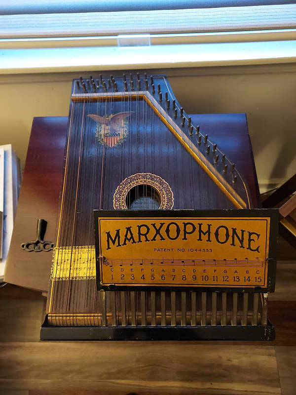 Marxophone Marxophone hammer zither 1912 - Natural wood | Reverb