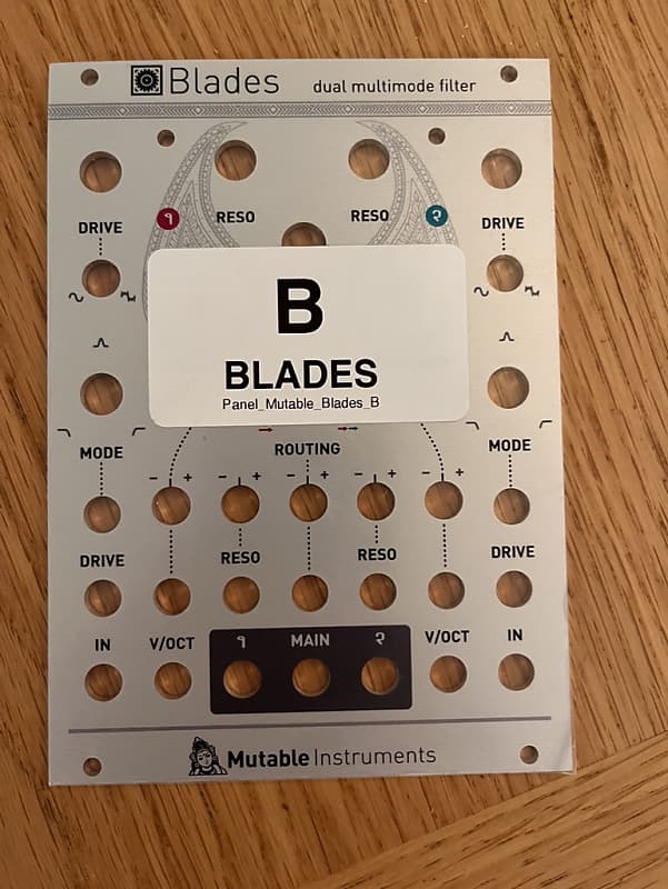 Mutable Instruments Blades Original panel | Reverb