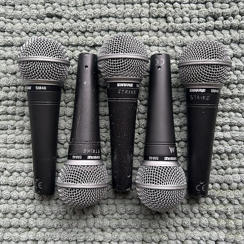 Shure SM48 Lot of 5 Microphones | Reverb
