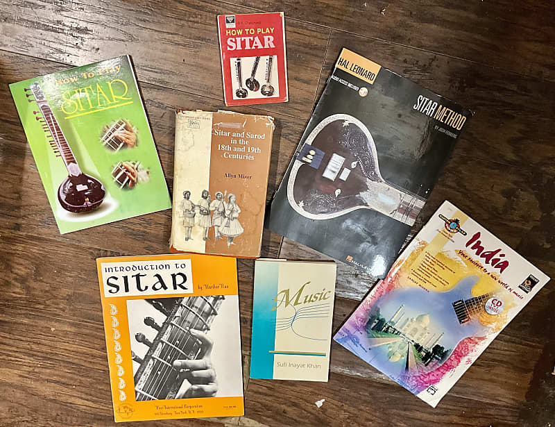 Various Sitar Instructional Books | Reverb