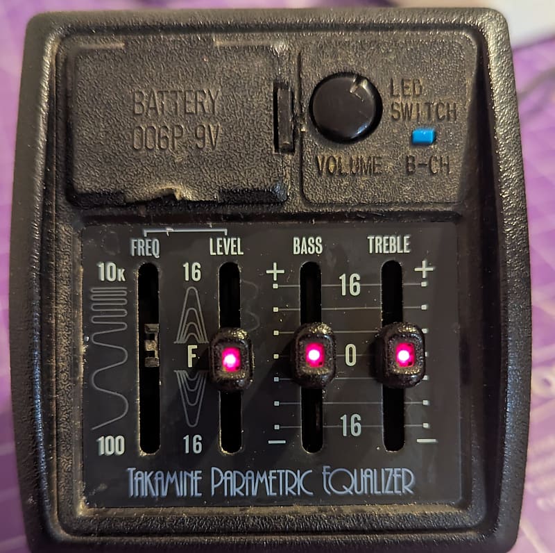 1990 Takamine Palathetic Pickup System W/ Preamp Made in | Reverb