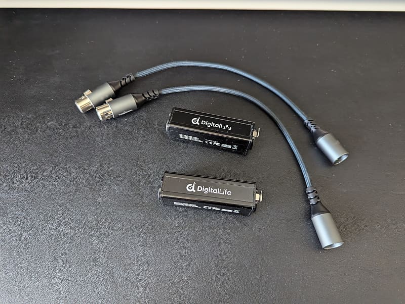 2 x XLR Ground Loop Isolator / Hum Eliminator, + cables | Reverb