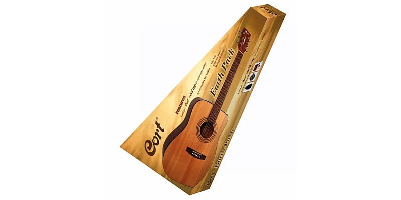 Cort Earth Pack Open Pore Kit Completo Chitarra Acustica | Reverb