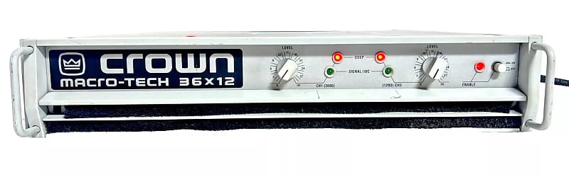 Crown Macro-Tech MA-36x12 2-Channel Amplifier with Amc card | Reverb