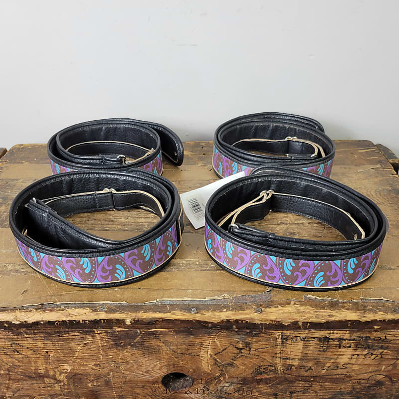 Set of 4 Kyser KS1C Guitar Straps With Built-In Capo-Keeper | Reverb