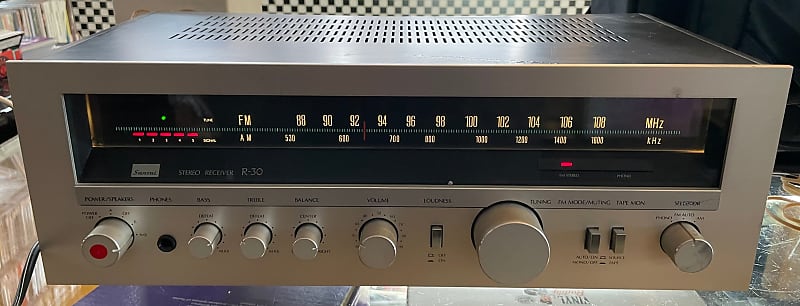 Sansui R-30 Vintage AM/FM Stereo Receiver Silver Face | Reverb