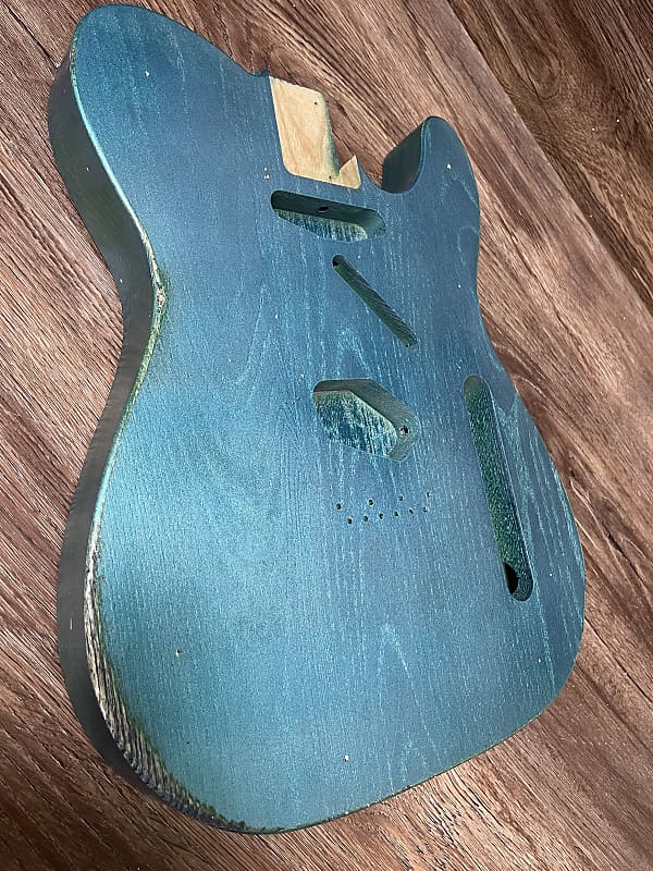 Nitro Relic Turquoise Telecaster Body with Heavy Nitro | Reverb