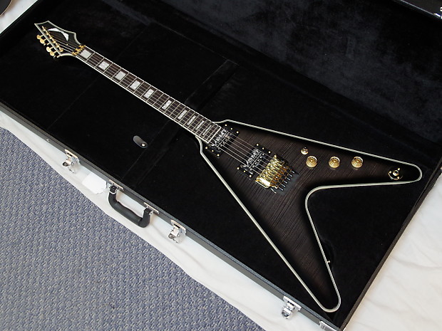 Dean Custom Run DCR #11 V Six Floyd electric Guitar new Trans | Reverb