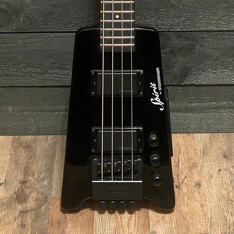 Steinberger Spirit XT-2 Black 4 Electric Bass Guitar w/ Gig | Reverb