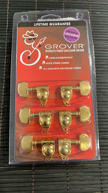 Grover 106G 3+3 Gold Tuners | Reverb