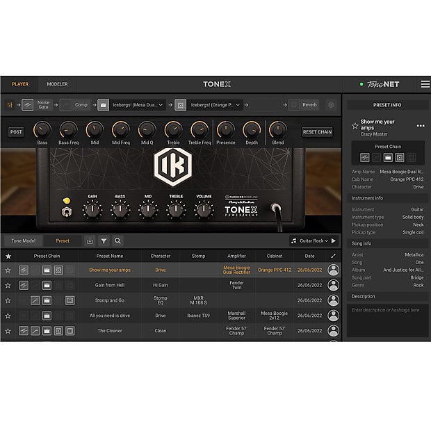 IK Multimedia TONEX Standard (Download) | Reverb