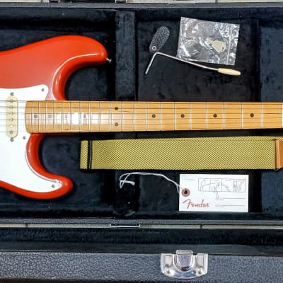 Relic'd Fender Style Stratocaster Fiesta Red Over | Reverb Australia