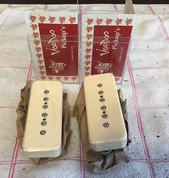Voodoo pickups by Peter Florence P-90 Cream | Reverb