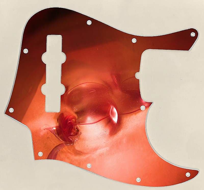 Graphical pickguard Fender Jazz Bass Jbass Standard Red | Reverb