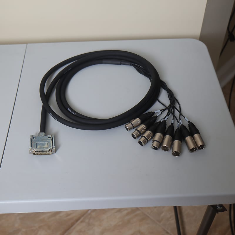 Redco 10' DB-25 to XLR 8-channel snake cable - 2020s - Black | Reverb