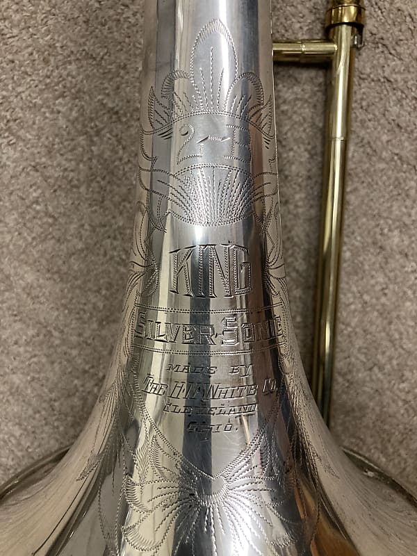 King Vintage Silver-Sonic 2B Trombone Sterling Silver | Reverb