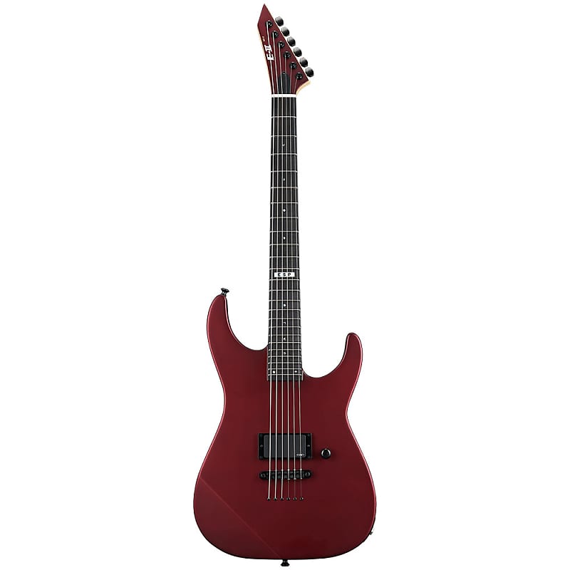 ESP E-II M-I Thru NT Deep Candy Apple Red Satin | Reverb