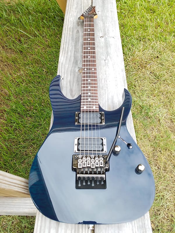 Ibanez RG520QS 1999 Transparent Blue | Reverb