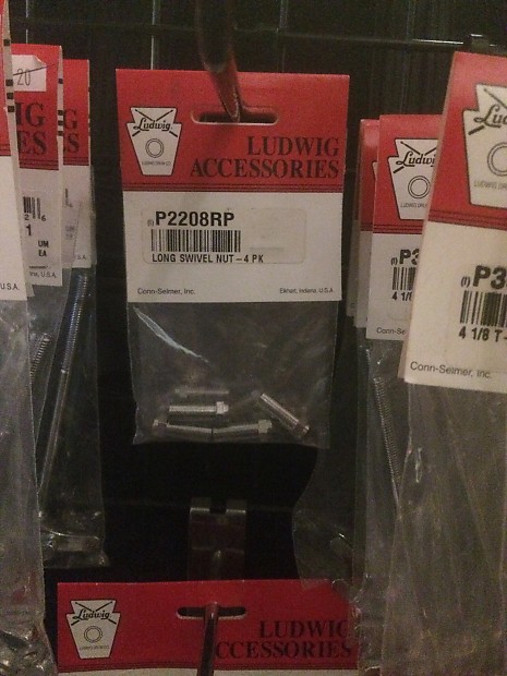 Ludwig P2208RP Long Swivel Nut 4 Pack 2016 New | Reverb