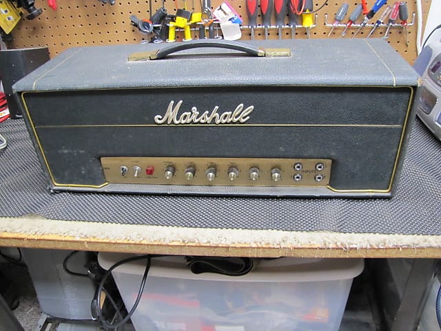 Marshall Plexi 1985 50 Watt PA Head 1968 - Black Tolex | Reverb
