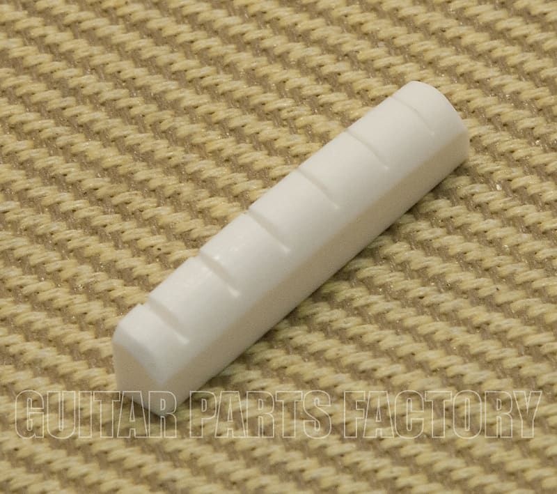 BN-GSL Lefty Bone Nut Left-Handed Slotted Guitar Bone Nut | Reverb