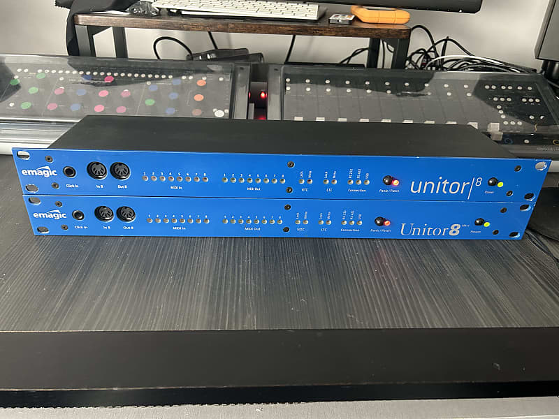 Emagic Unitor8 MkII 8x8 MIDI SMPTE Interface - Blue (2 | Reverb UK