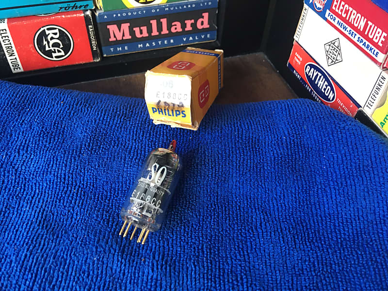 NOS SQ E188CC Philips Audio Tube - 7308 Equiv - Red Tip - Pro | Reverb