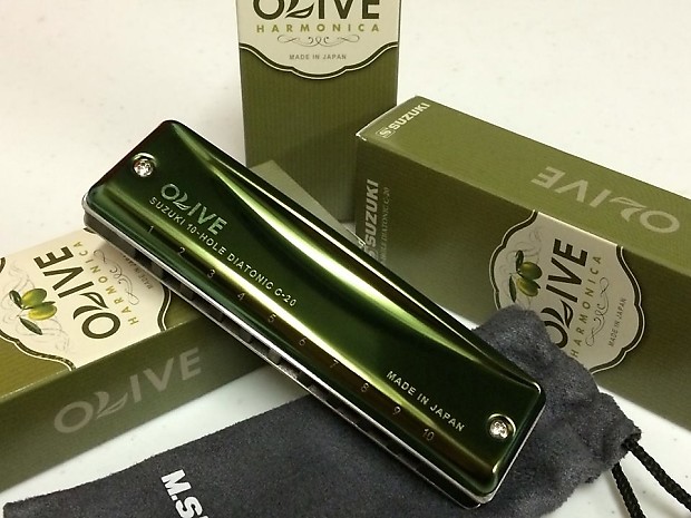 Suzuki Olive Harmonica High G | Reverb