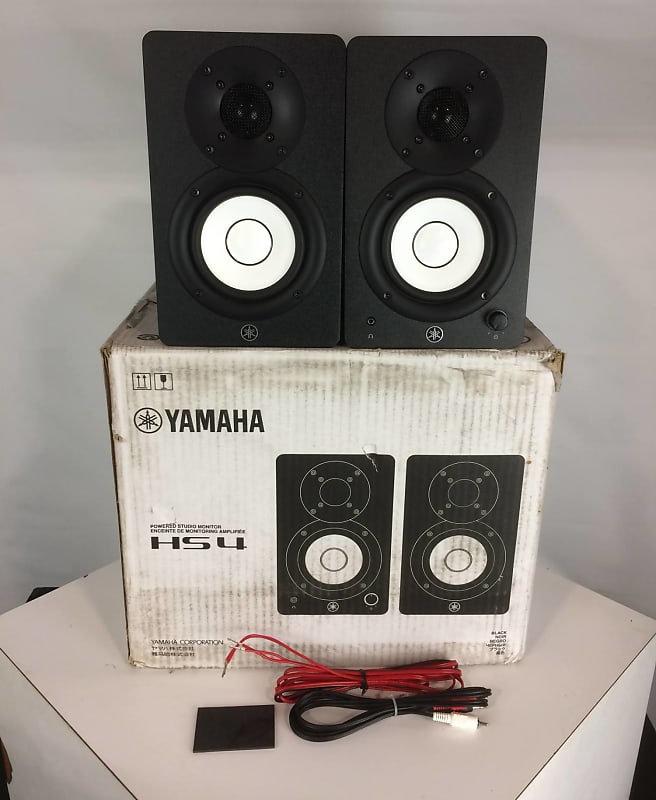 Yamaha HS4 4.5" Powered Studio Monitor Pair, Black | Reverb
