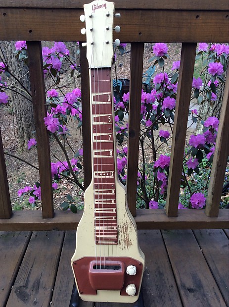 Gibson BR9 Lapsteel Late 1940s- Mid 1950s White | Reverb