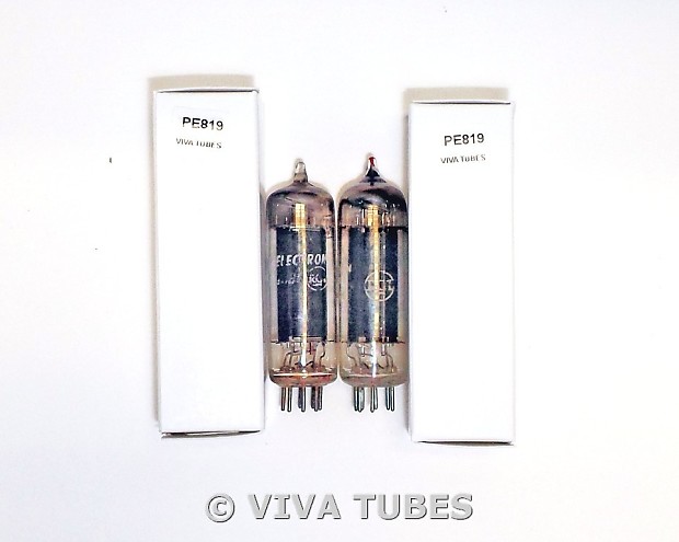 NOS Matched Pair RCA USA 6AQ5 [EL90] Black Plate FOIL DIMPLE | Reverb