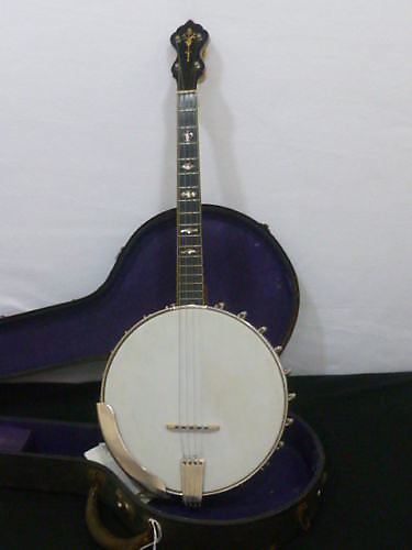 Washburn 4 String Banjo with OHSC Lyon and Healy Chicago | Reverb