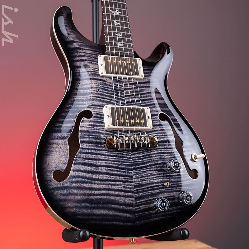 PRS Hollowbody II Piezo 10-Top Electric Guitar Charcoal Burst | Reverb