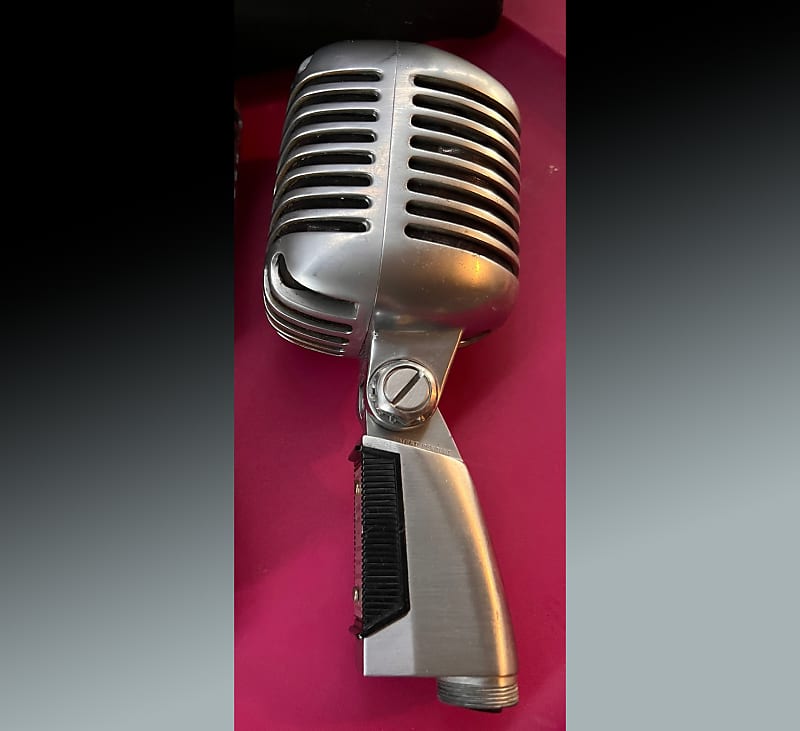 One Vintage Shure 55S 1960 Chrome Microphone(s) (No cables) | Reverb