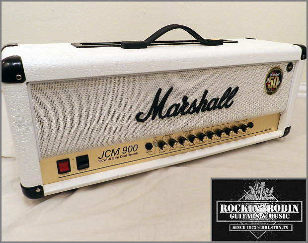 Marshall JCM 900 50th Ann. Head White 1 of 50 2012 White RARE | Reverb