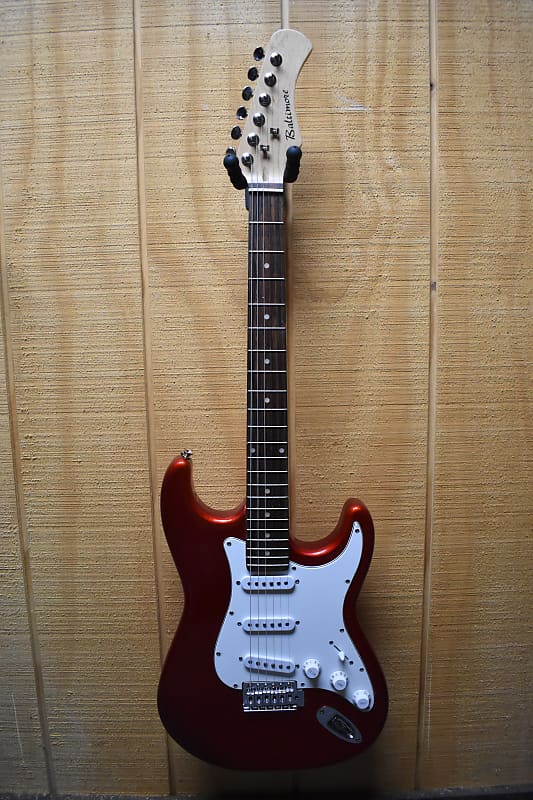 Baltimore Stratocaster Electric Guitar Red | Reverb