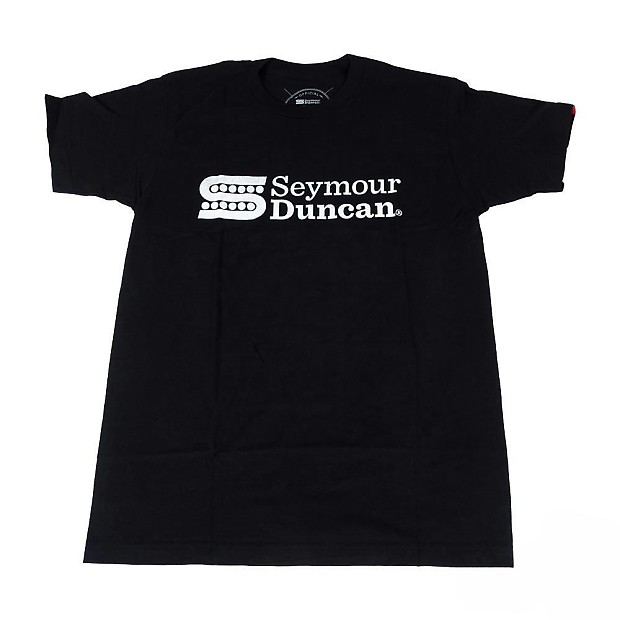 Seymour Duncan S-Logo T-Shirt, Black, Large | Reverb