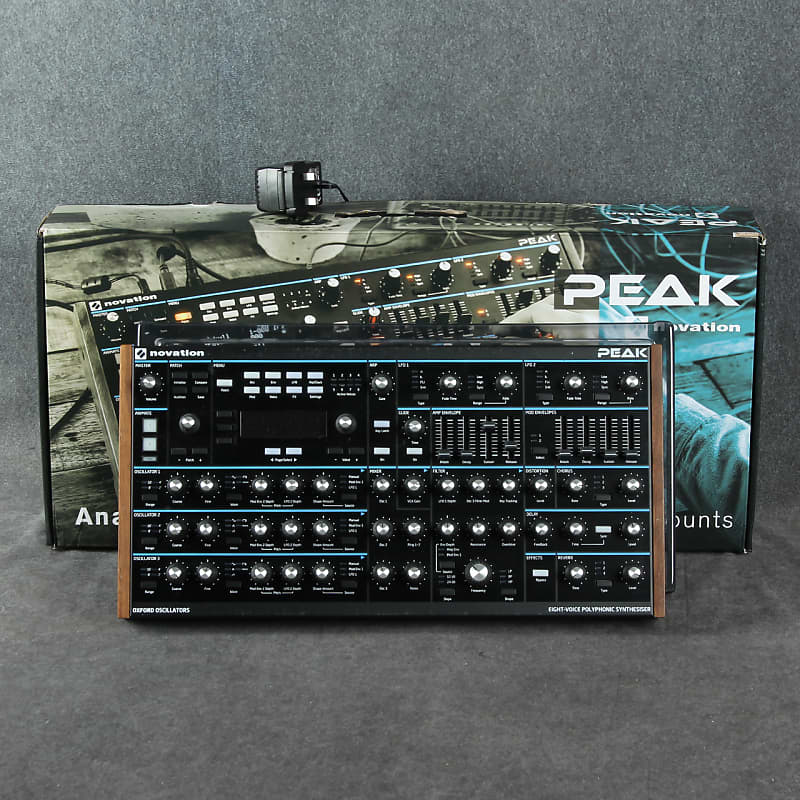 Novation Peak Analog Desktop Synth with Decksaver - Box & PSU | Reverb