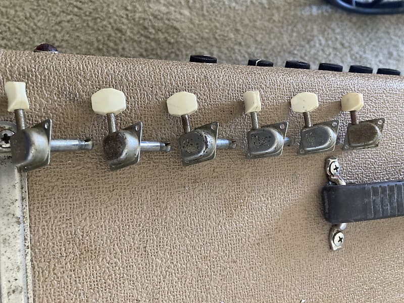 Fender 1960’s vintage full set “F” tuners with plastic | Reverb