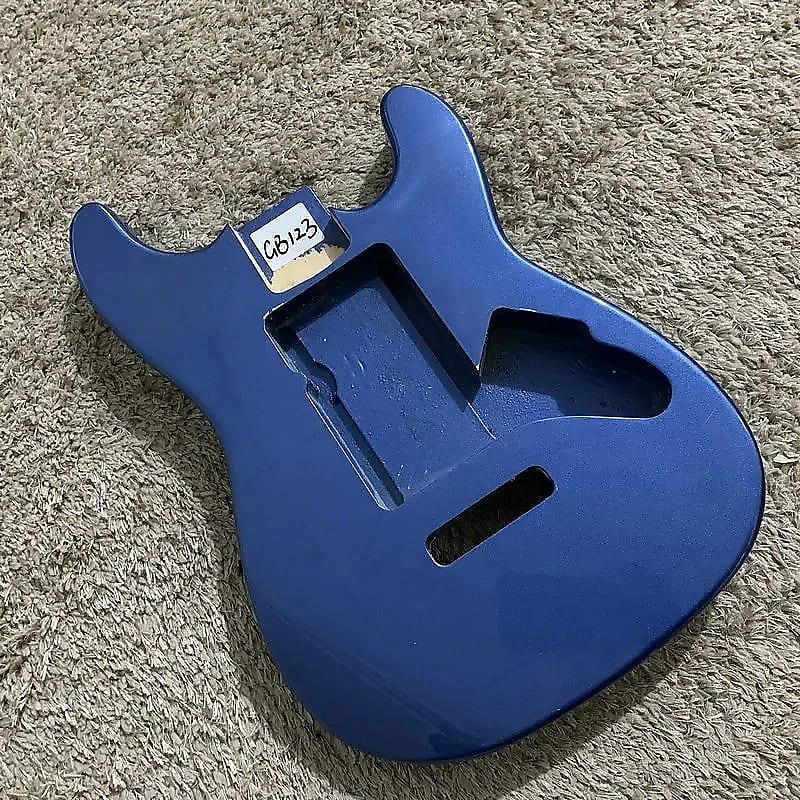 Metallic Blue Basswood Stratocaster Strat Style Mini Guitar | Reverb